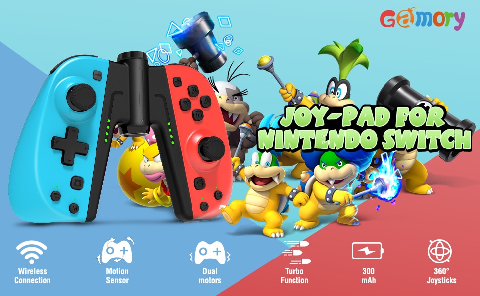 Budget Switch 3-in-1 Controller 🎮 Gamory Controller für Nintendo Switch ...