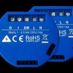 2x Shelly 1 WLAN-Schalter für Unterputzdosen (für Lichter, Rollos etc ...