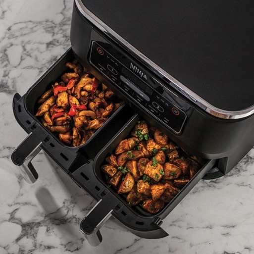 Ninja Foodi Heißluft-Fritteuse mit 2 Frittierfächern - MyTopDeals