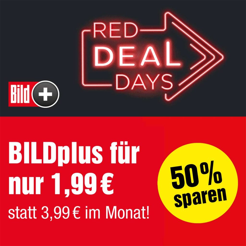BILDplus Angebot für nur 19,99€ jährlich ODER 1,99€ monatlich