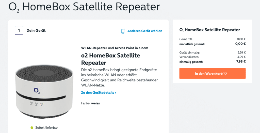 [Wieder da!] o2 HomeBox Satellite Repeater zum absoluten Bestpreis ...