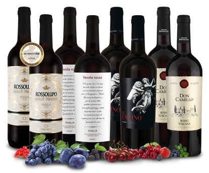 Italienisches 8er Rotweinpaket mit Gratis-Versand - MyTopDeals