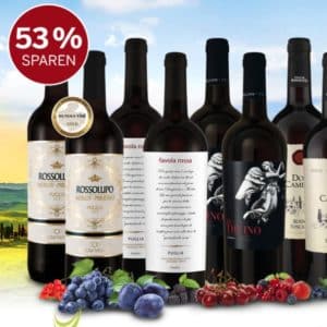 Italienisches 8er Rotweinpaket mit Gratis-Versand - MyTopDeals