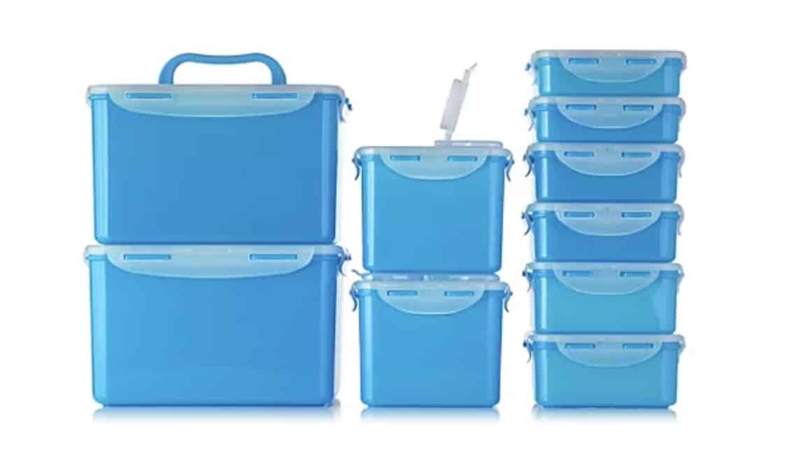 🍏🥪 10er Set LocknLock Frischhalte-Dosen (2 Farben) - MyTopDeals