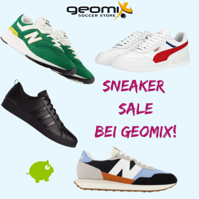 Geomix 👟 MEGA Sneaker Sale + Gratis-Versand, z.B. mit adidas, Nike ...