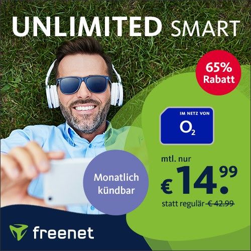 [Bis 14 Uhr!] Mtl. kündbar 🚀 o2 Unlimited Smart 😲 Flat + unlimitiertes ...