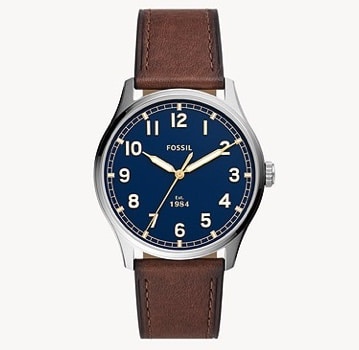 Fossil Herrenuhr "Dayliner" mit Leder-Armband - MyTopDeals