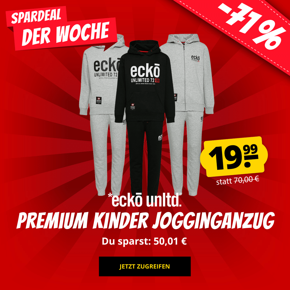 [Endet!] Ecko Unltd. Premium Kinder Jogginganzug 😎 für nur 19,99 ...