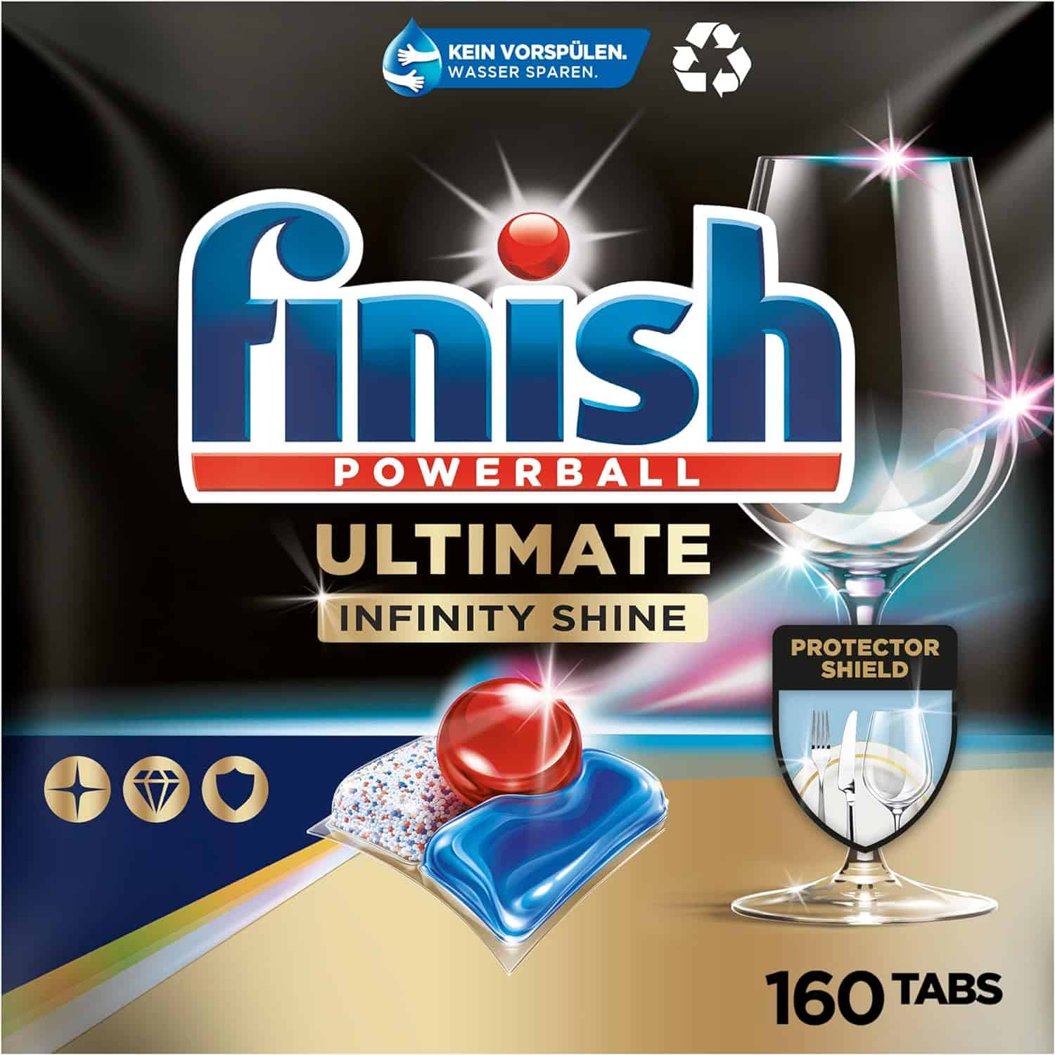 2x 80 St. 😀🥂 Finish Ultimate Infinity Shine Spülmaschinentabs - MyTopDeals