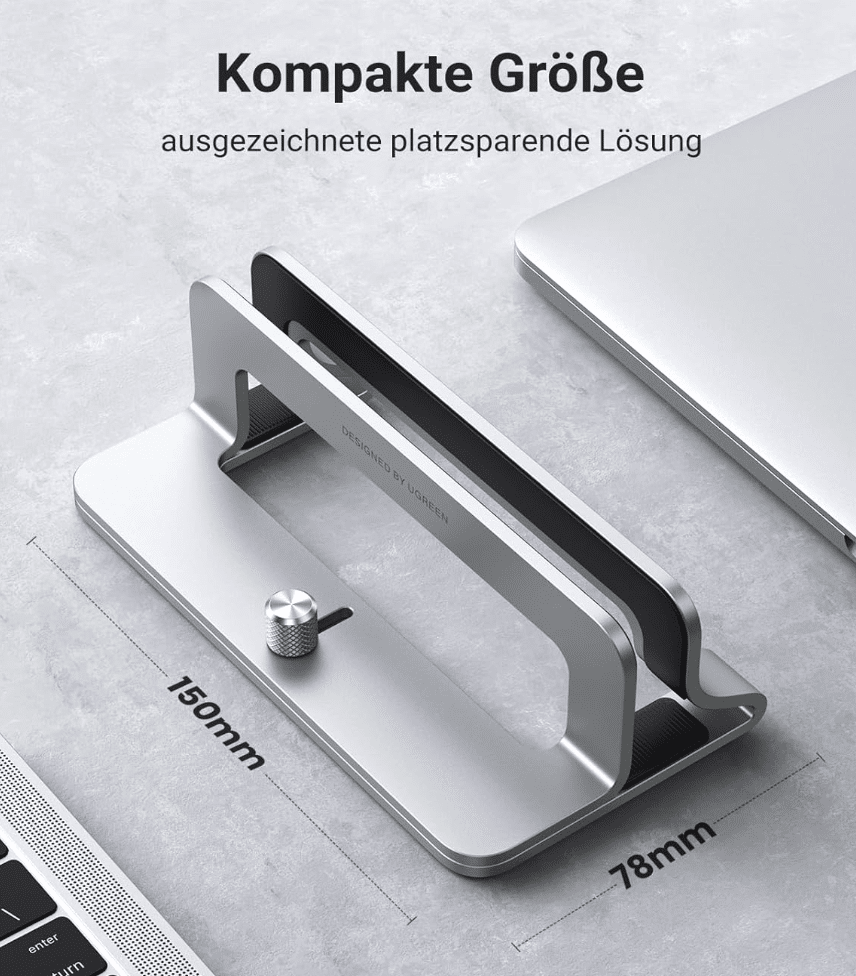 [Prime] UGREEN Vertikaler Laptop Ständer Aluminium Vertikal Stand ...