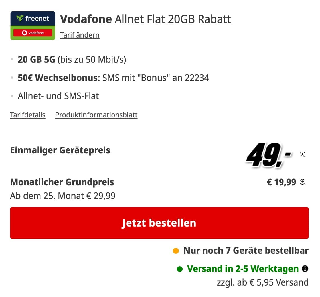 [Eff. 2,11€ mtl.] 📱Xiaomi 14T Pro 512GB für 49€ mit 20GB Vodafone 5G für 19,99€ monatlich ...