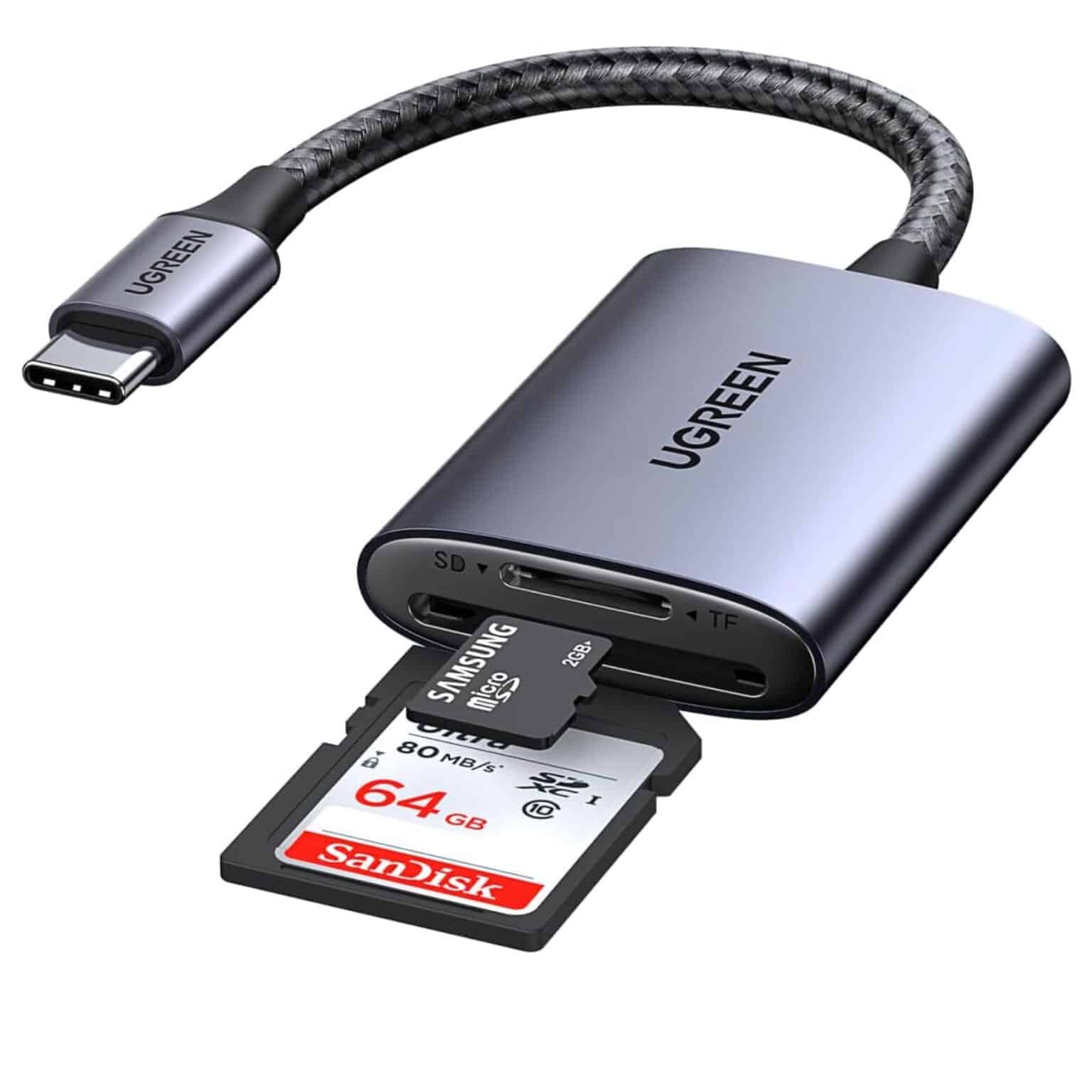[Prime] 💾 UGREEN USB-C Kartenleser SD/MicroSD (170 MB/s, Dual-Slot ...