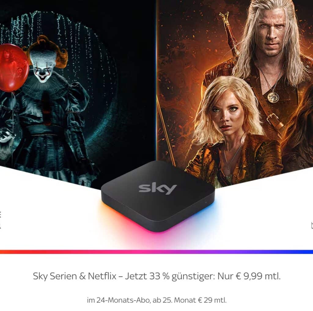 🍿 2 Jahre Sky Entertainment Plus + Netflix + Stream Box + alle BuLi ...