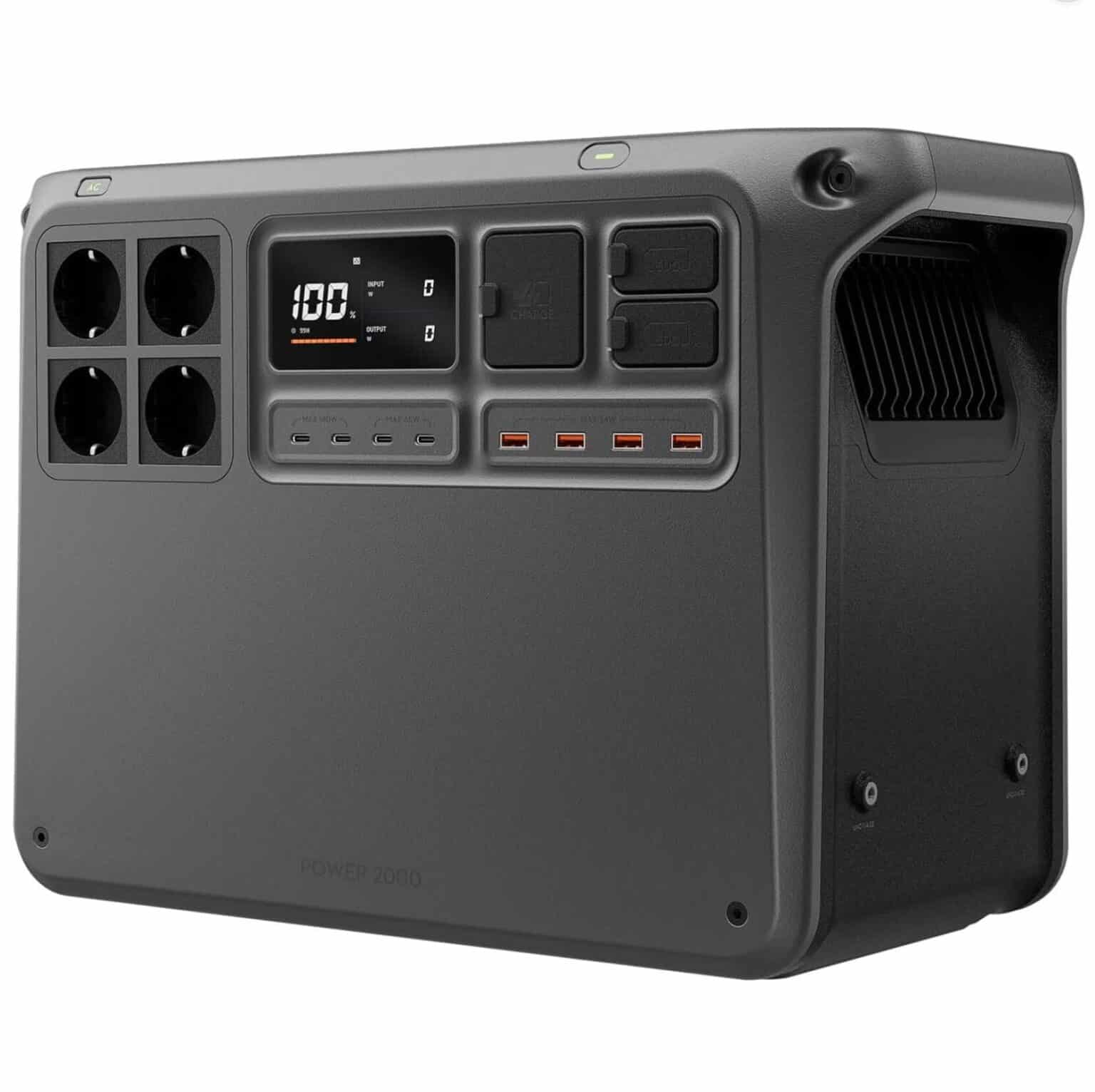 DJI Power 2000 Tragbare Powerstation mit 2048 Wh LiFePO4 Akku - MyTopDeals