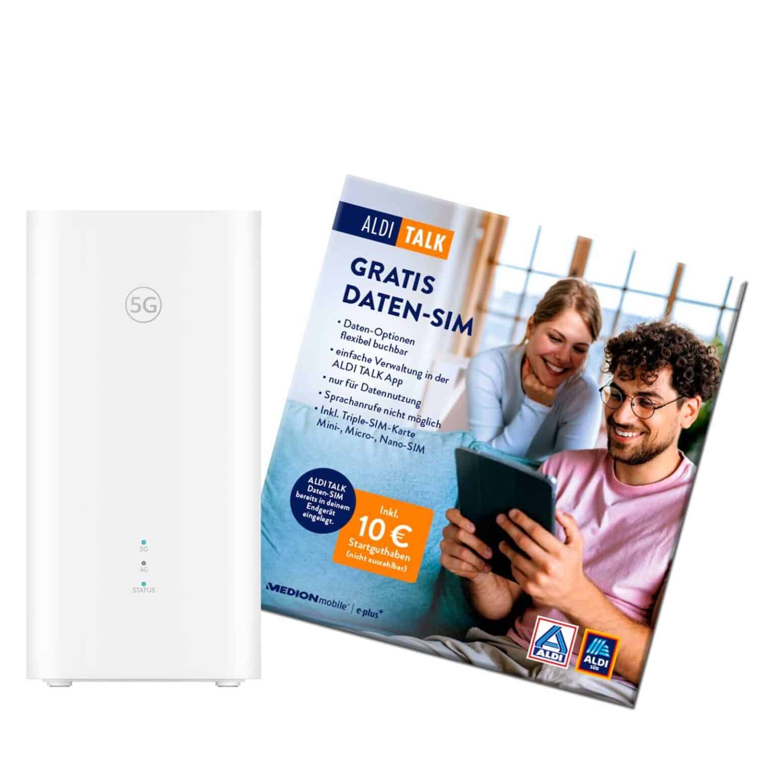 ALDI TALK: 5G/4G Router CPE 5s + 10€ Guthaben - MyTopDeals