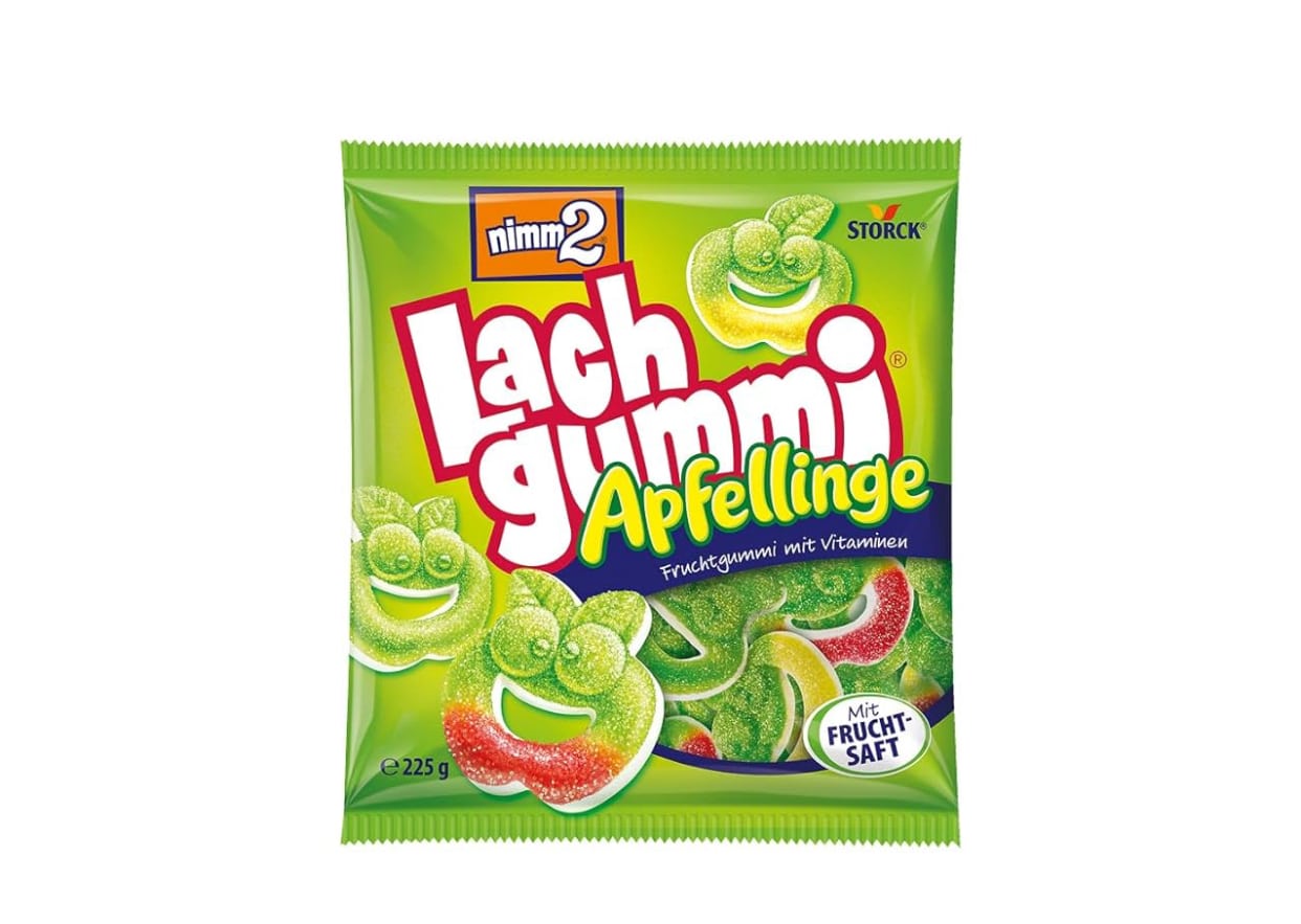 nimm2 Lachgummi Apfellinge – Saure Fruchtgummis 225g - MyTopDeals