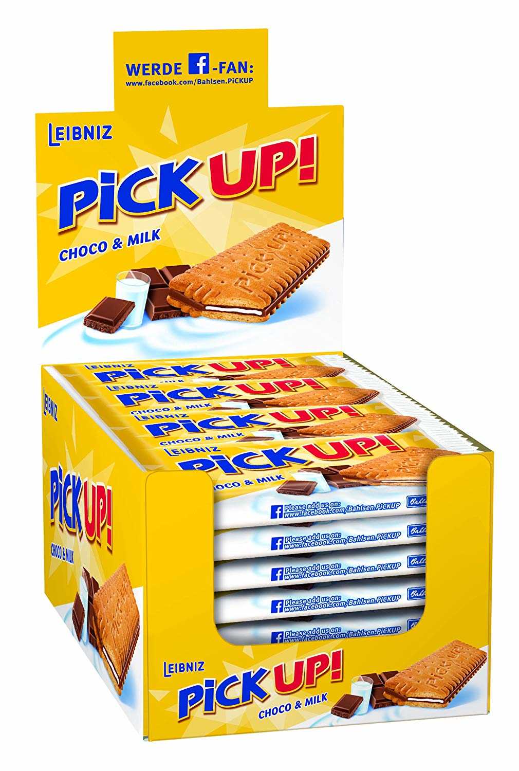 Leibniz PiCK UP Choco & Milk (24 x 28 g) für 4,95€ - 0,21€ pro Packung